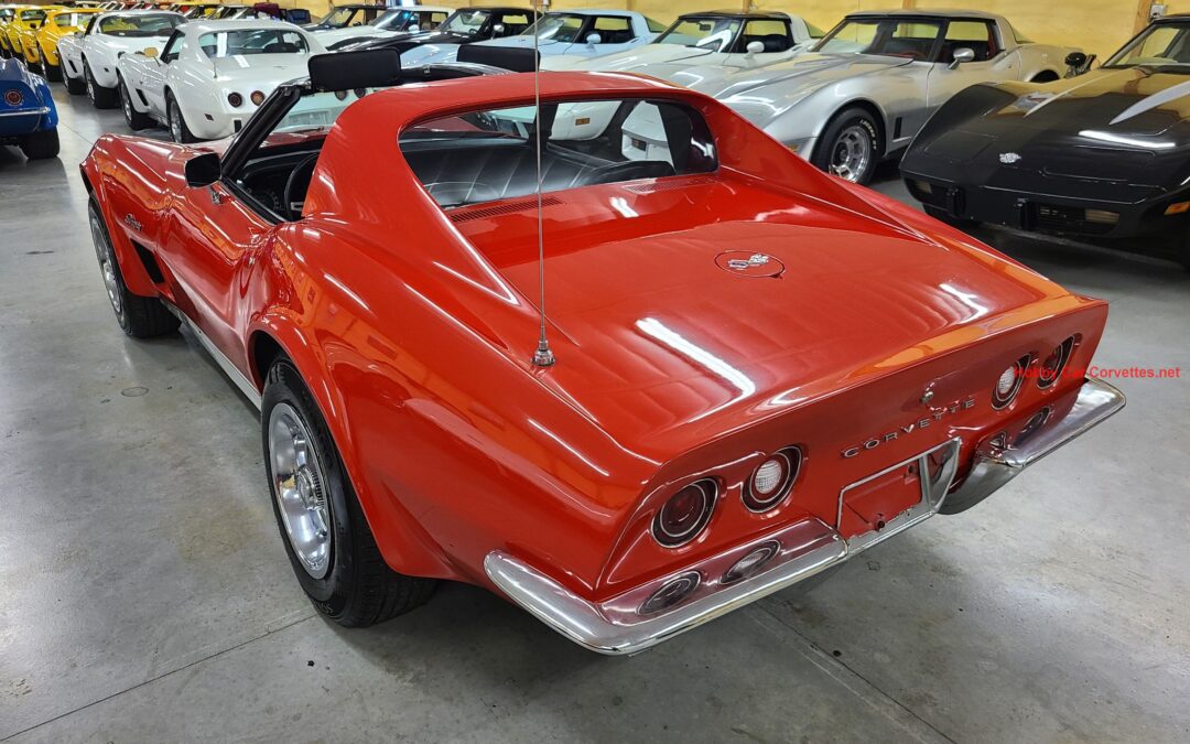 Blood Red Corvette 1973